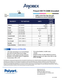 Datasheets - Polyart USA