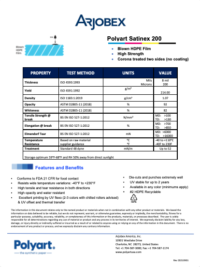 Datasheets - Polyart USA