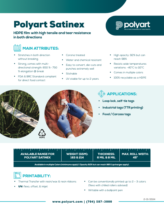 Product Information Sheets - Polyart USA