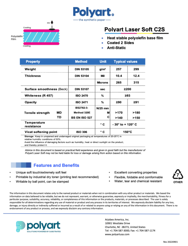 Datasheets - Polyart USA